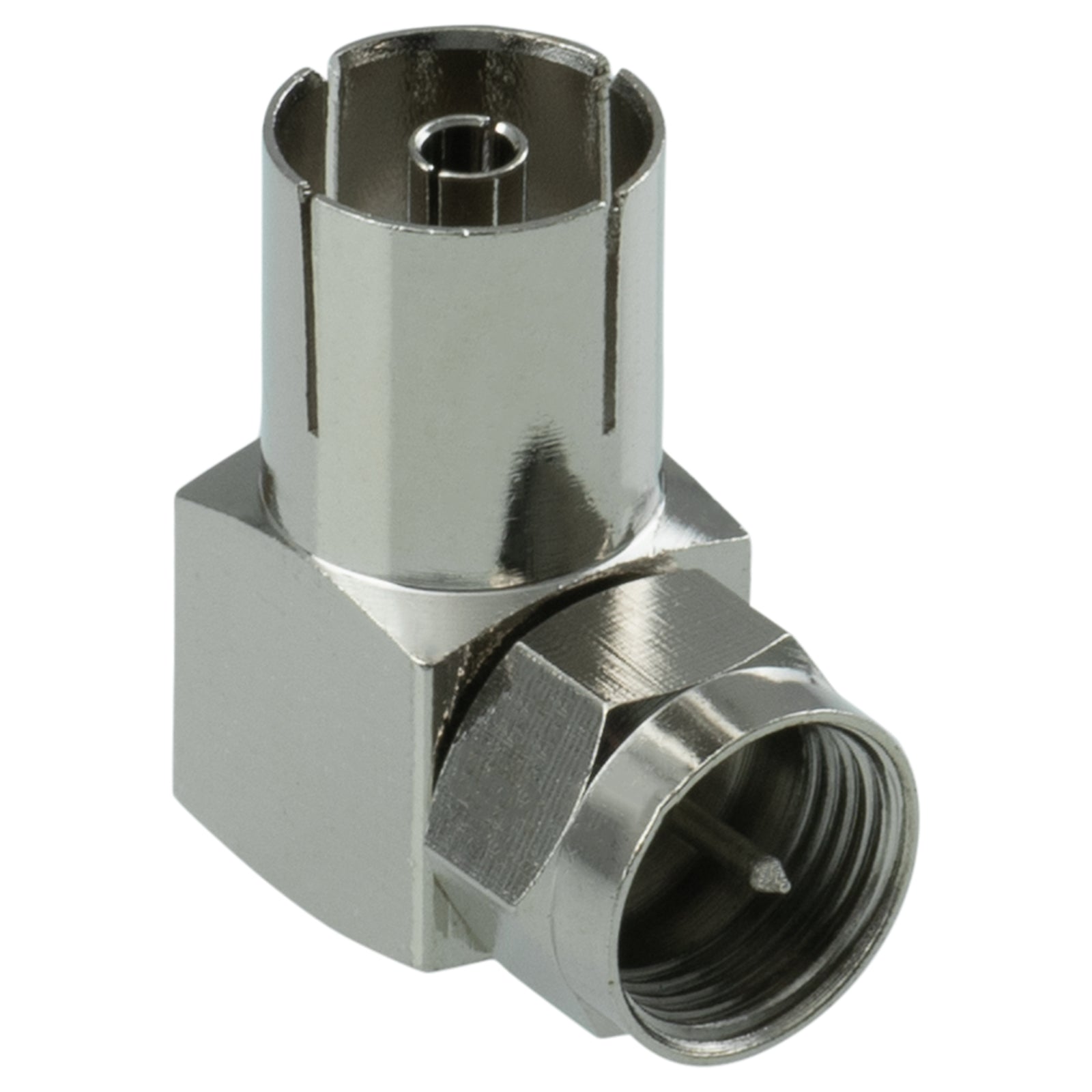 F Plug To Pal Socket Right Angle