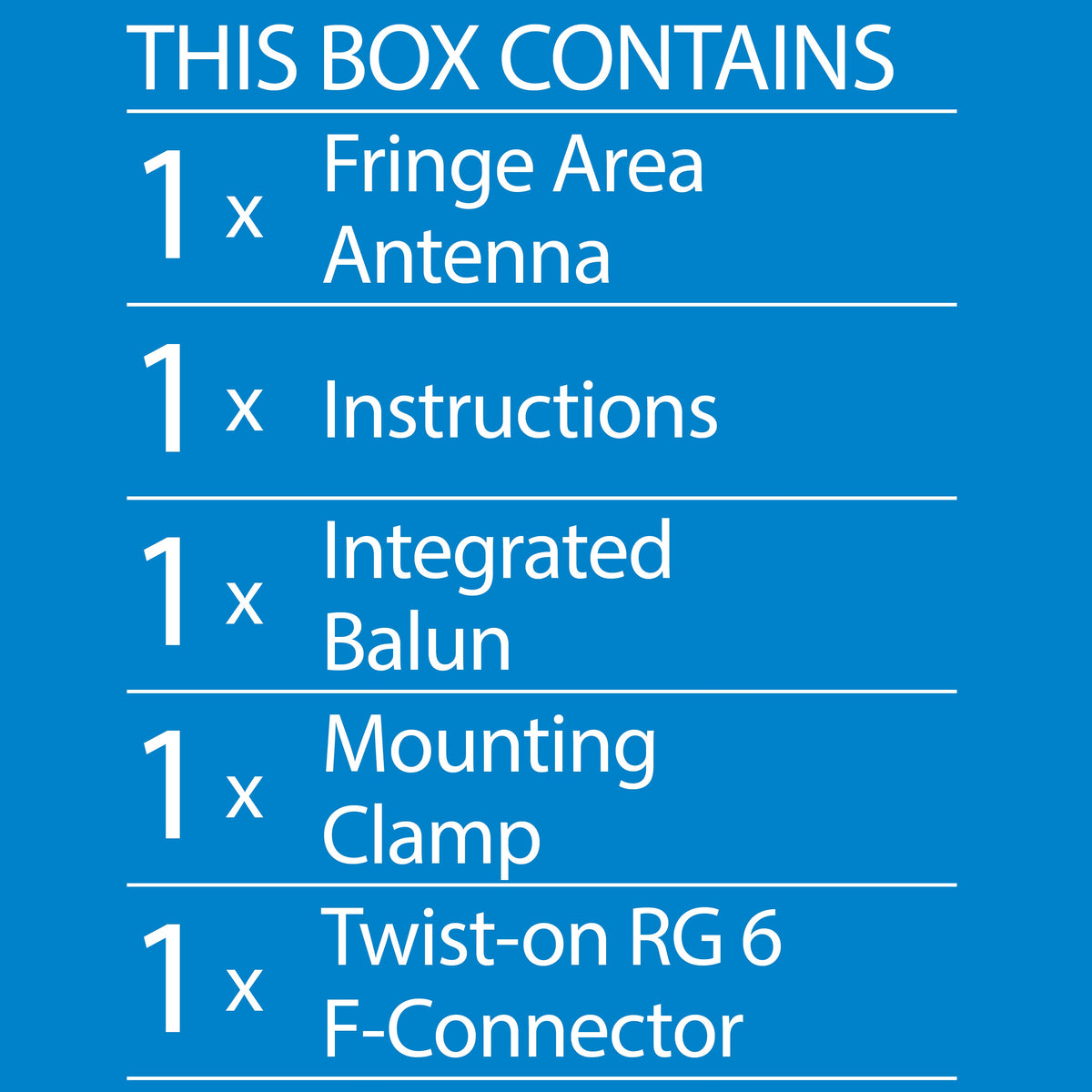 Fringe Super Multiband UHF Outdoor Antenna